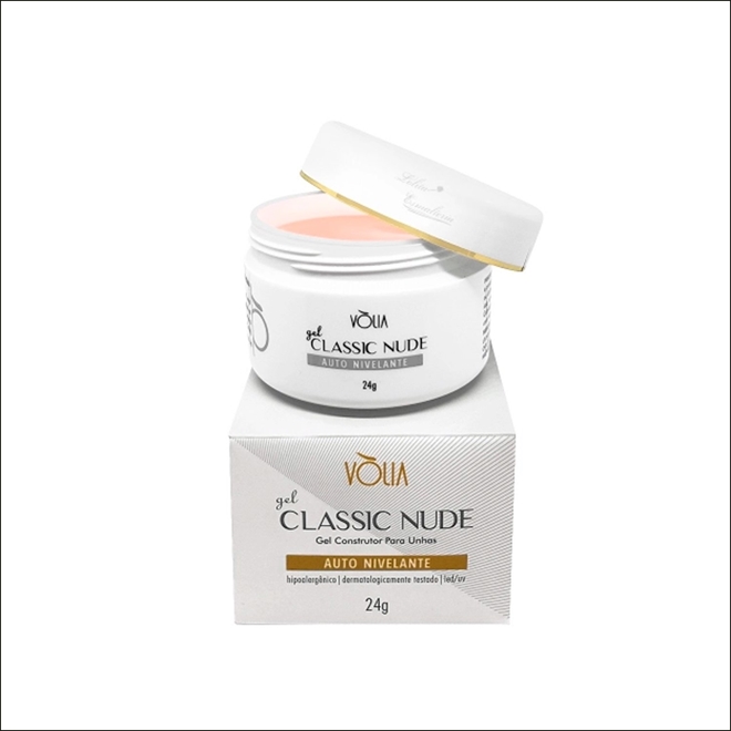 GEL CLASSIC VOLIA NUDE 24G - GEL CLASSIC VOLIA NUDE 24G - VOLIA COSMETICOS